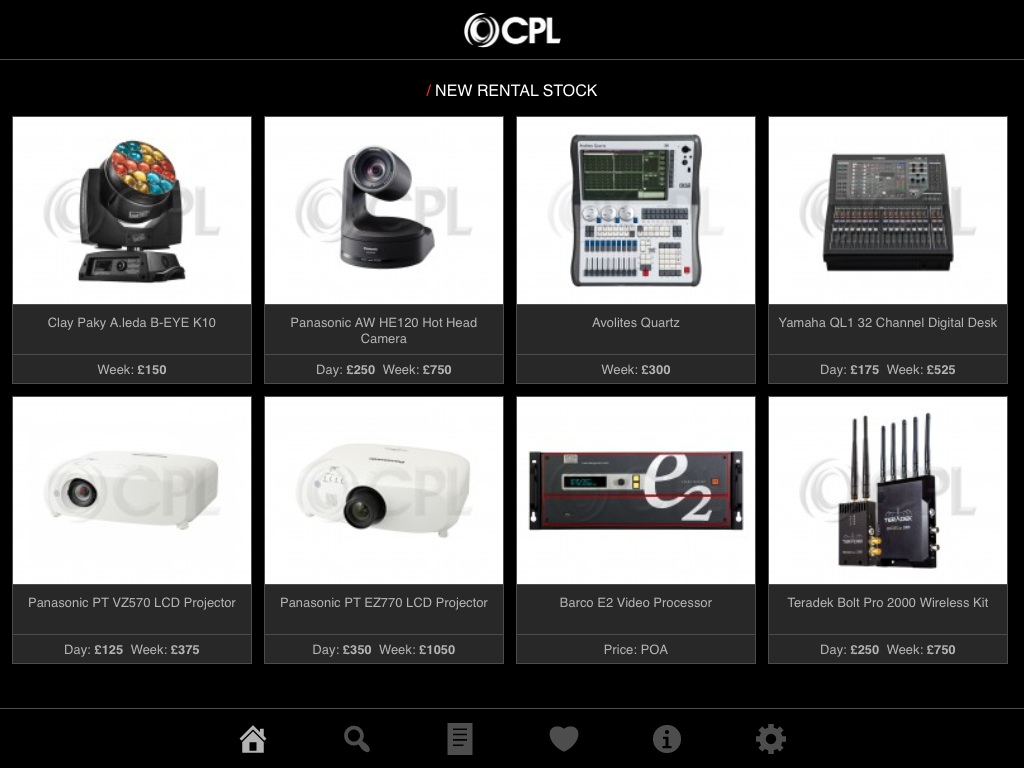 CPL Rate Card App for iPad and Android Tablets - Slingshot Graphic ...