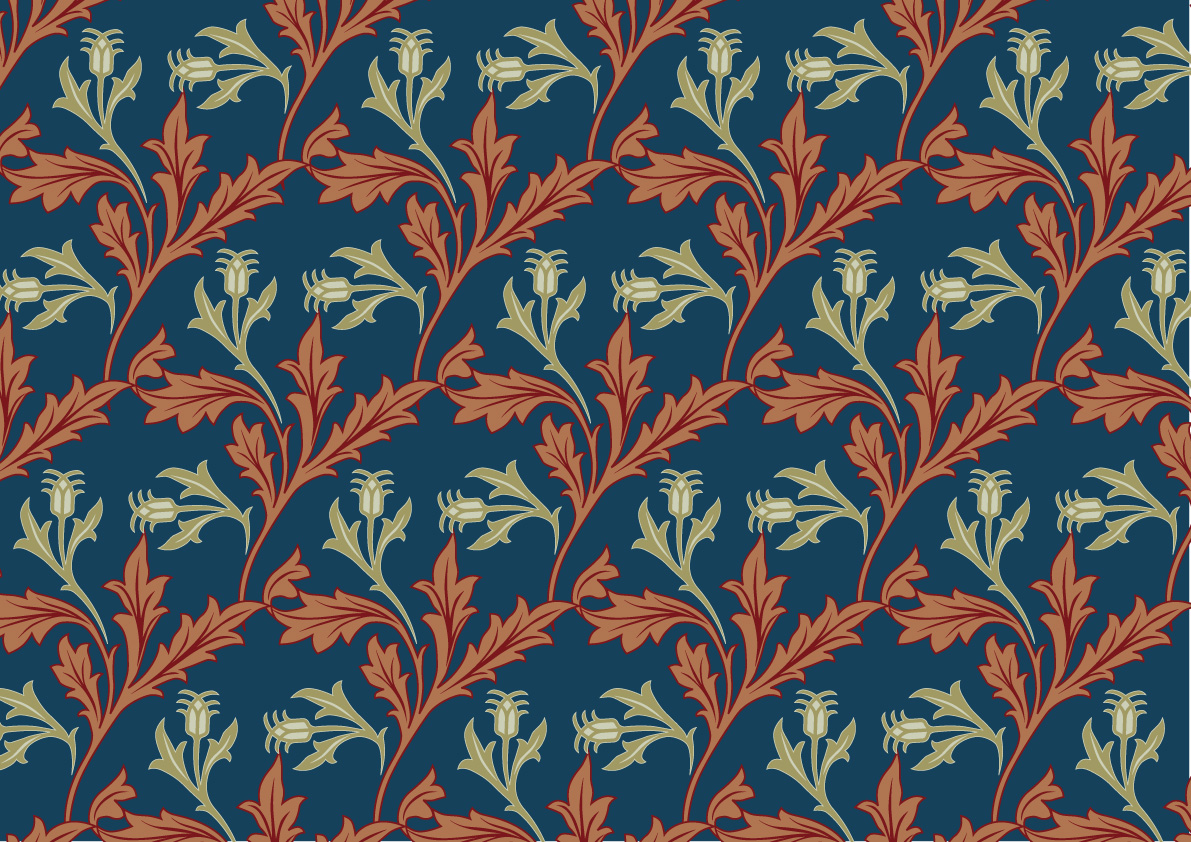 Fenchurch William Morris Inspired Repeat Pattern | Slingshot Graphic ...